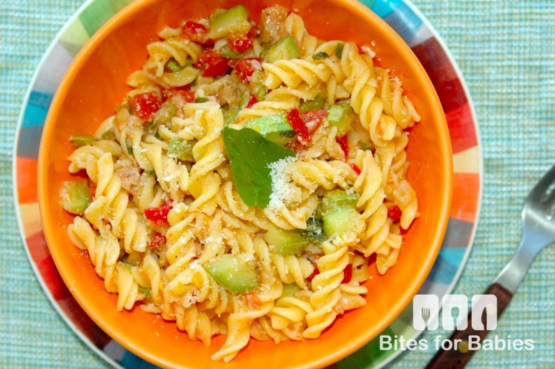 Tuna Zucchini Fusilli - Bites for Foodies